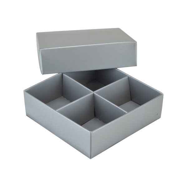Template of Box for Chocolate With 4 Section Insert (3.25"x3.25"x1.25 ...