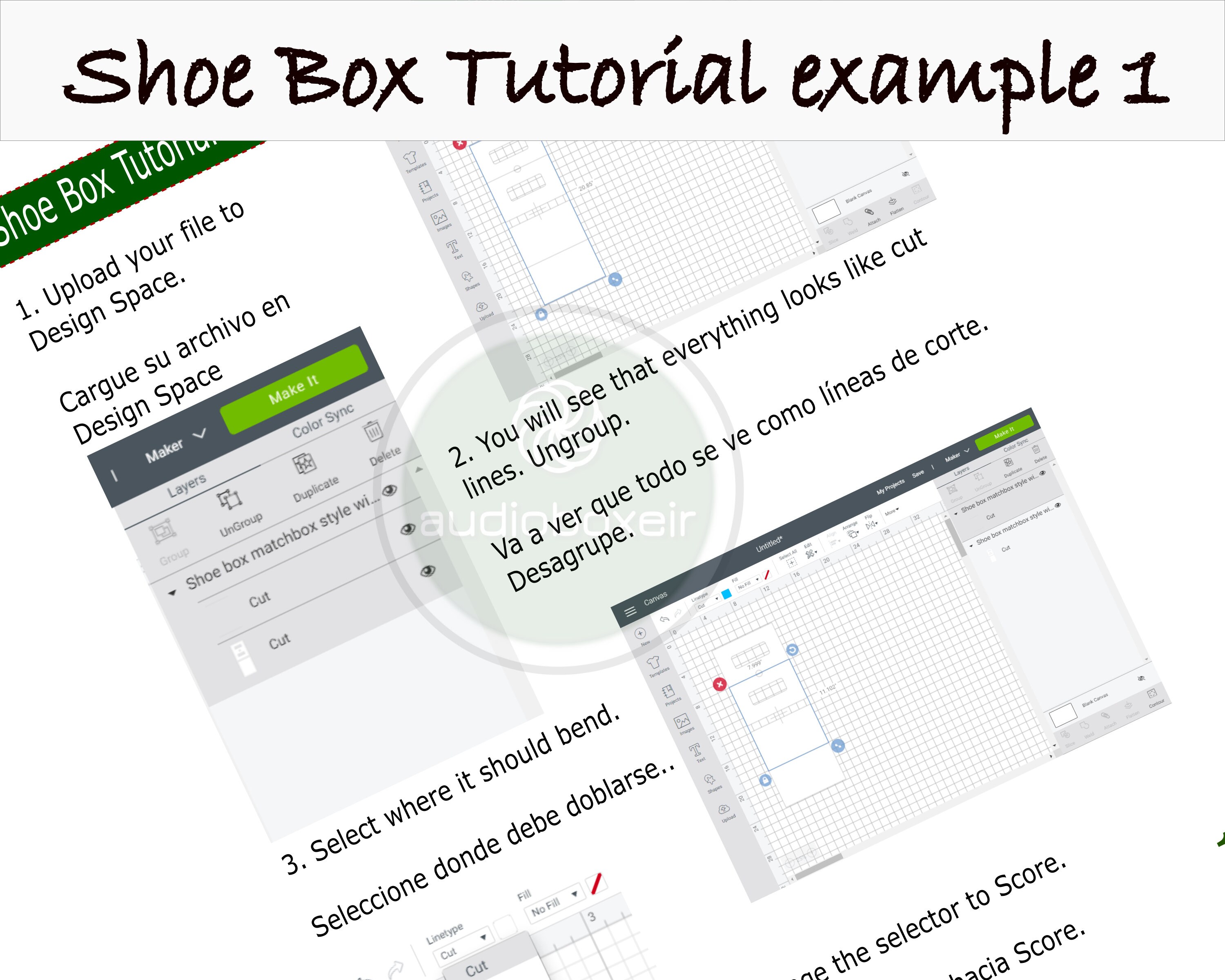 Template of Shoe Box With Sleeve 14x8x5 - Etsy