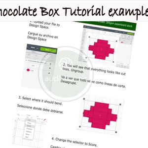 Template of Box for Chocolate With 4 Section Insert (3.25"x3.25"x1.25 ...