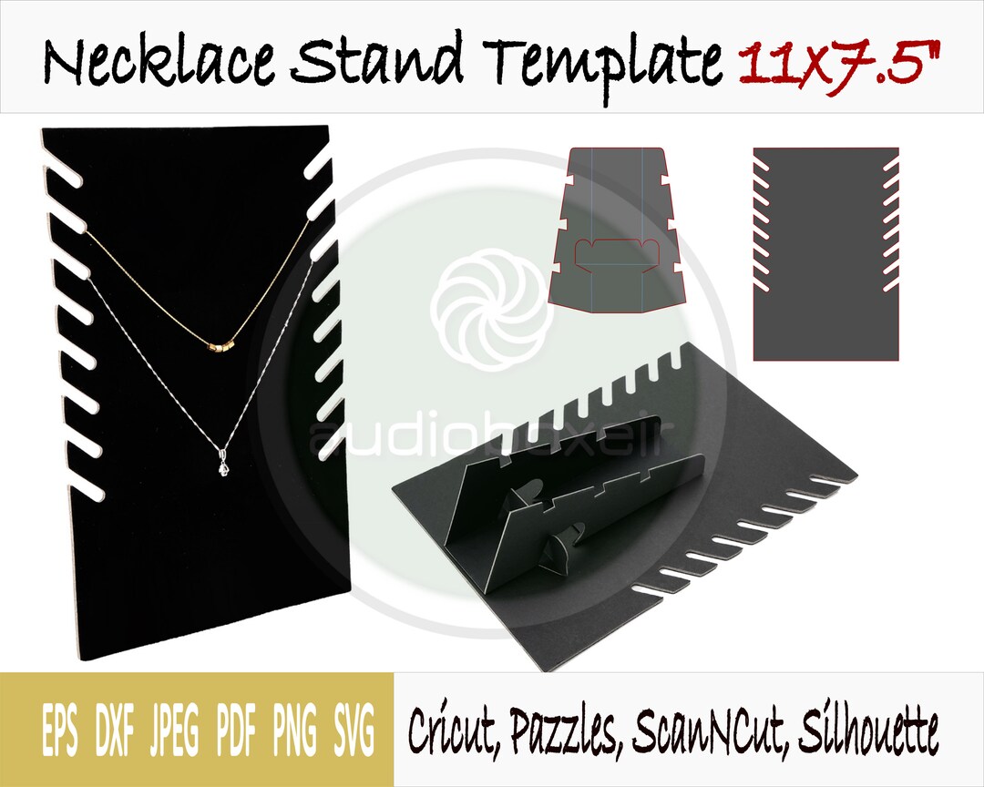 Template of Stand for Necklace (11"x7.5") - Etsy