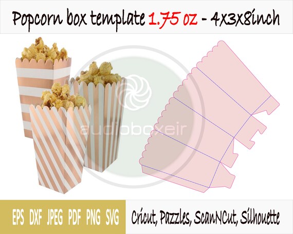 Printable Popcorn Bag Template