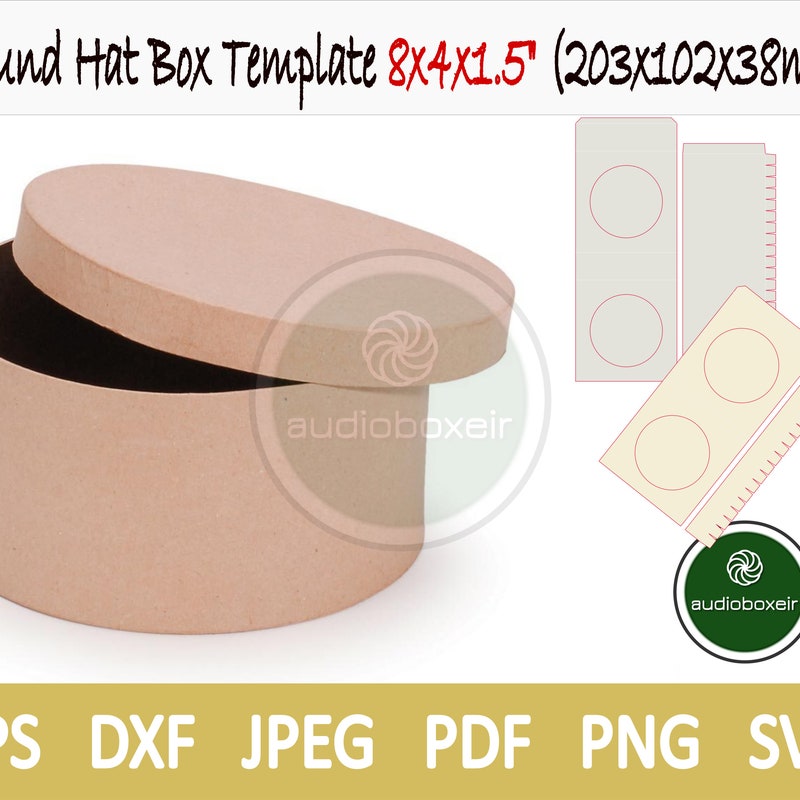 Round Flower Hat Box - Etsy