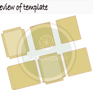 Gift Box Template 8x6x8 Adapted for 12x12 Mat PDF SVG DXF Eps - Etsy
