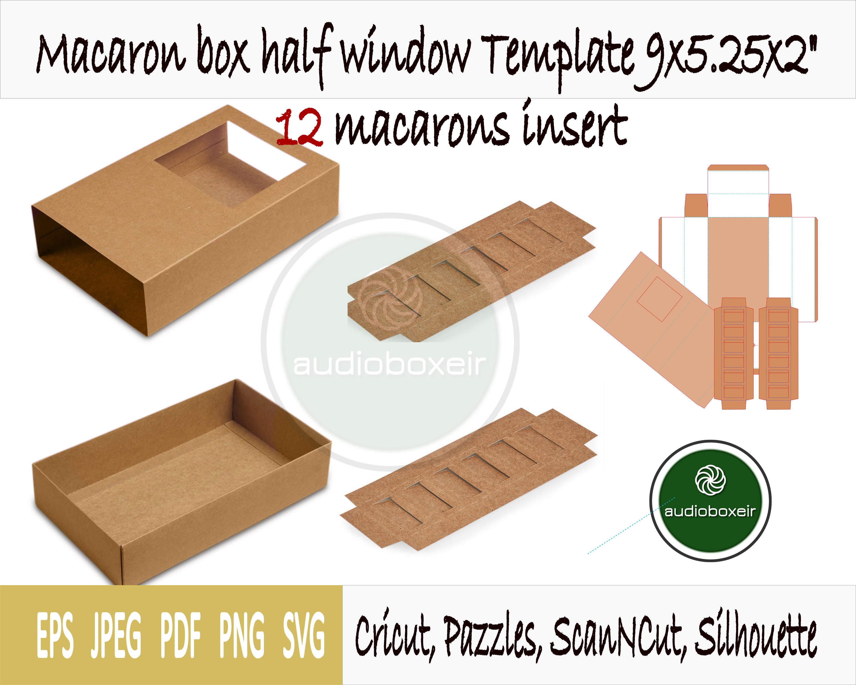 Diy Macaron Box Template