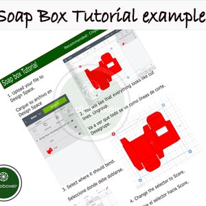 Template of Soap Box (2.75"x2"x4") - Etsy