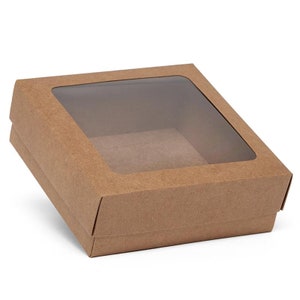 Template of Box for Cookie With Square Window (4x4x1.75") - Etsy