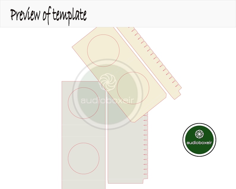 Template of Box for Round Hat (7"x4"x1.5") - Etsy