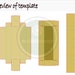 Template of Box for Chocolate With 4 Section Insert (7.5"x2"x1.25") - Etsy