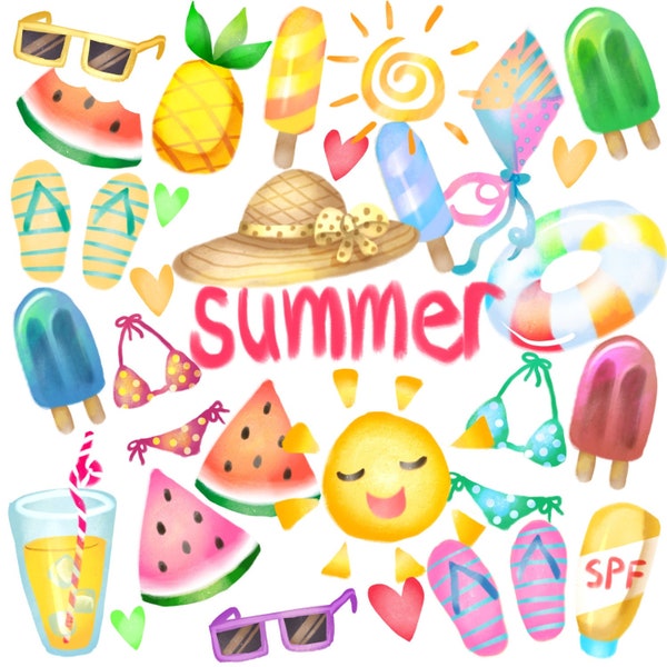 Vacation Clipart - Etsy