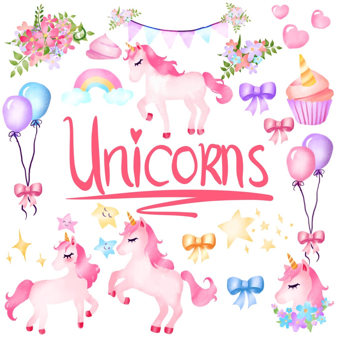 Unicorn Party Clipart Unicorn Clipart, Unicorn Clip Art, Party ...