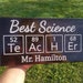Teacher Name Sign, Science Teacher Sign, Gift for Teacher, Science ...