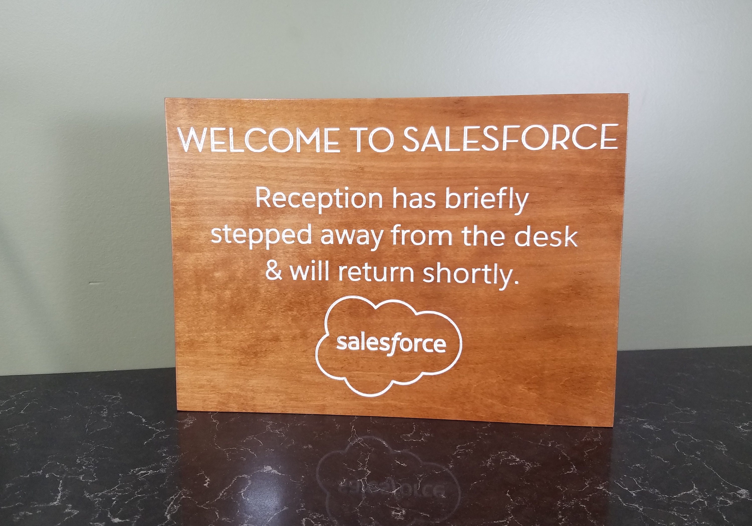 Reception Desk Sign Business Sign Office Door Sign Office | Etsy