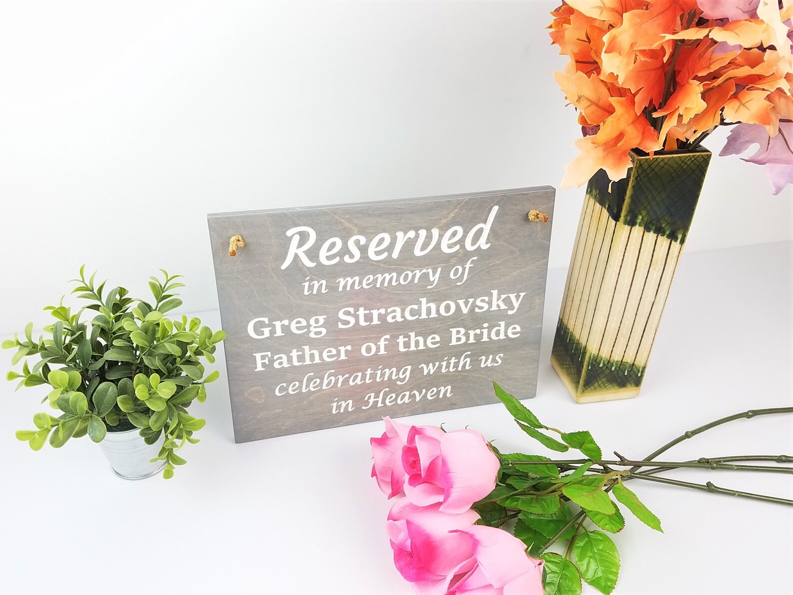 Reserved Sign Wedding Wedding Memorial Sign in Loving Memory - Etsy