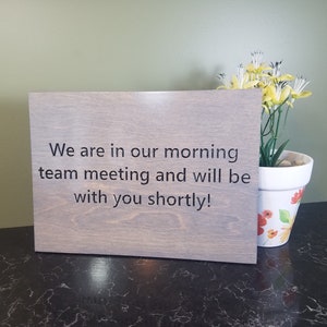 Reception Desk Sign, Business Sign, Office Door Sign, Office Decor ...