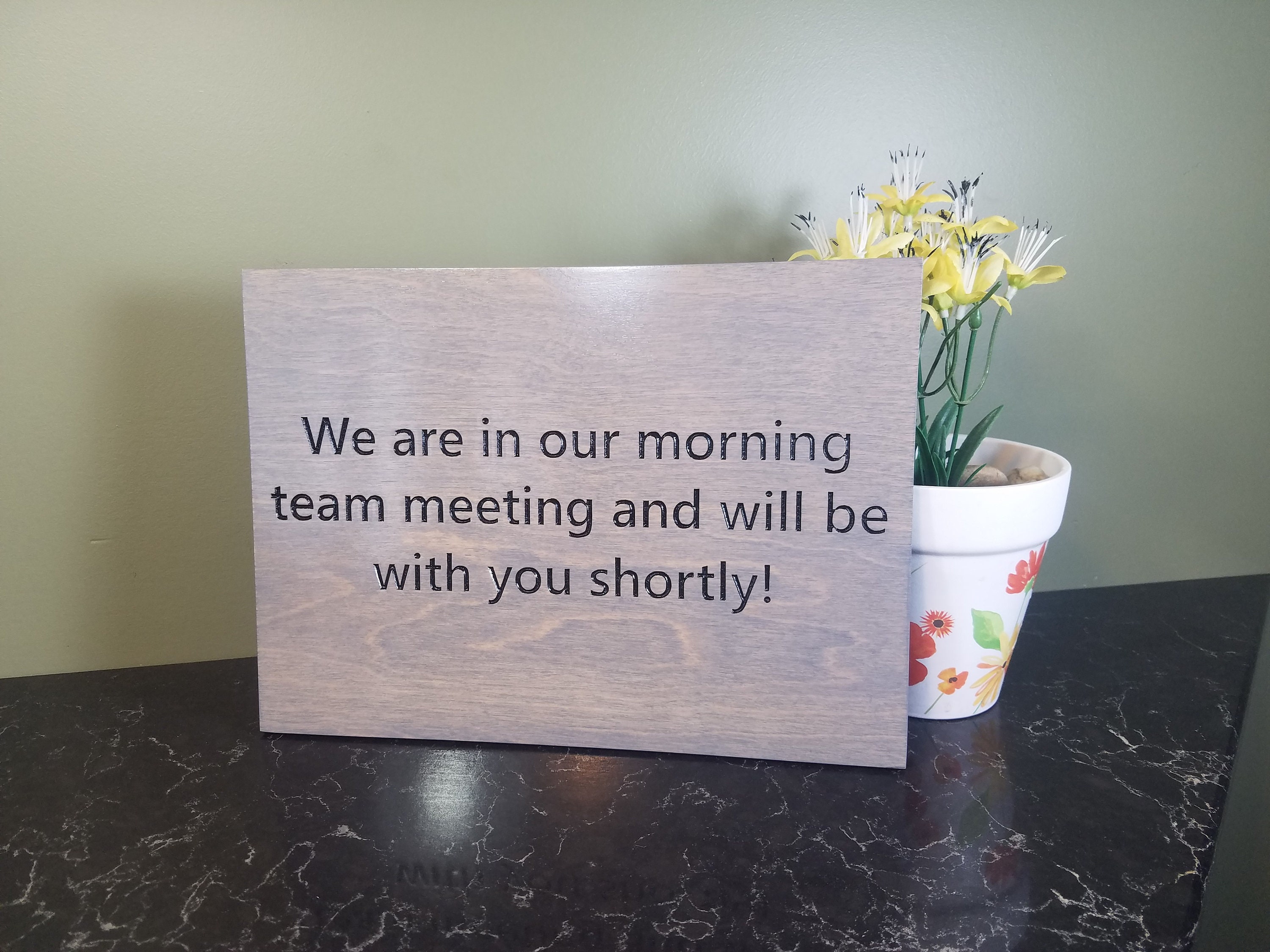 Reception Desk Sign Business Sign Office Door Sign Office - Etsy