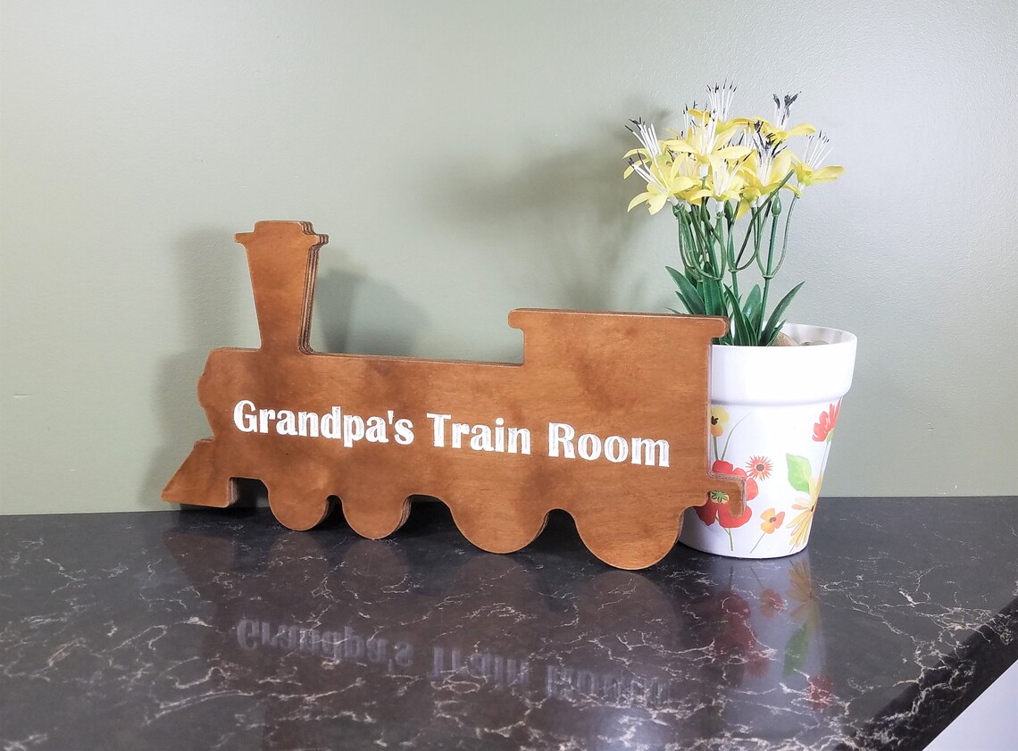 Train Decor Gifts For Grandpa Train Birthday Train Gifts | Etsy