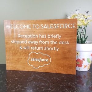 Reception Desk Sign, Business Sign, Office Door Sign, Office Decor ...