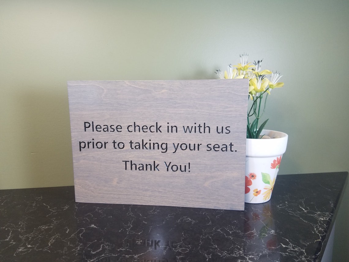 Reception Desk Sign Business Sign Office Door Sign Office - Etsy