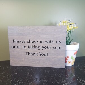 Reception Desk Sign, Business Sign, Office Door Sign, Office Decor ...