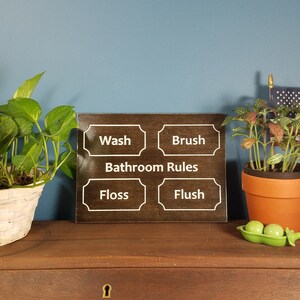 Farmhouse Bathroom Decor, Farmhouse Bathroom Sign, Bathroom Wall Decor ...