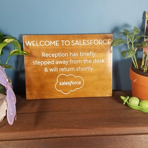 Reception Desk Sign, Business Sign, Office Door Sign, Office Decor ...