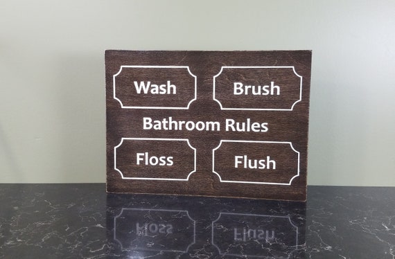 Farmhouse Bathroom Decor Farmhouse Bathroom Sign Bathroom - Etsy