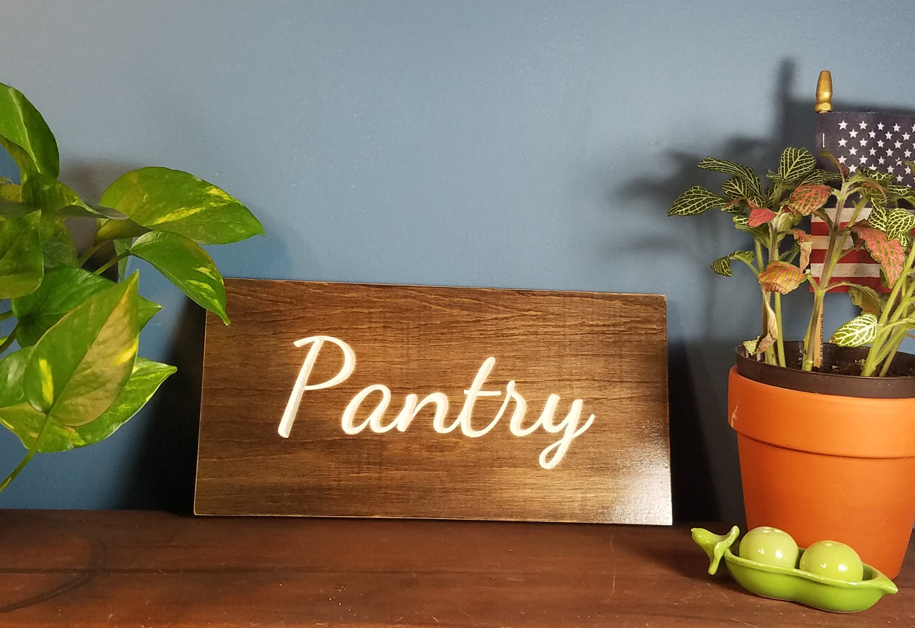 Pantry Sign Wood Pantry Sign Rustic Pantry Sign Engraved - Etsy