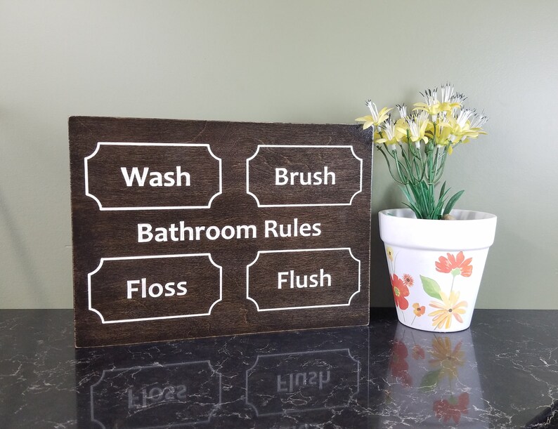 Farmhouse Bathroom Decor Farmhouse Bathroom Sign Bathroom - Etsy