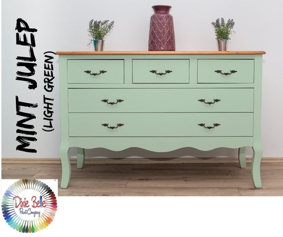 Dixie Belle Green Chalk Mineral Paint Mint Julep Light | Etsy