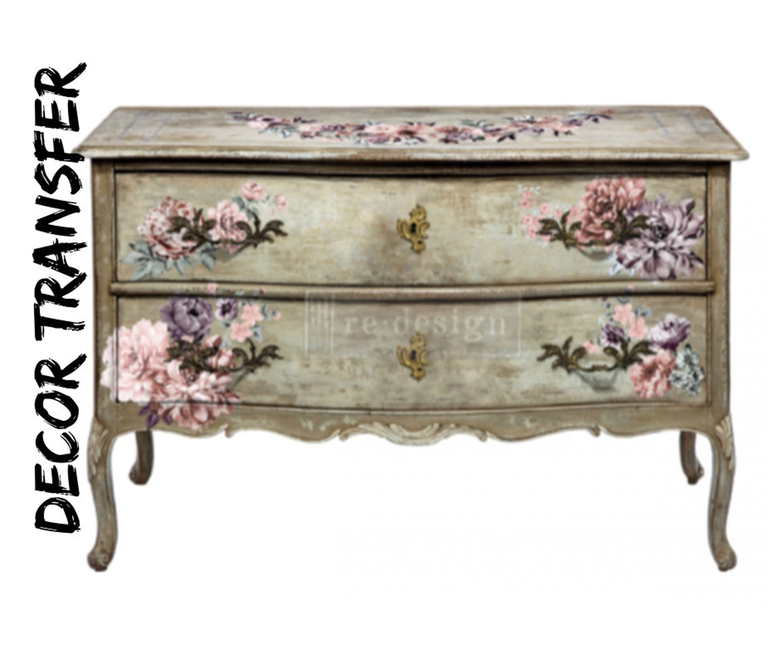 BURGUNDY ROSE Transfer 24 x 35 Redesign with | Etsy