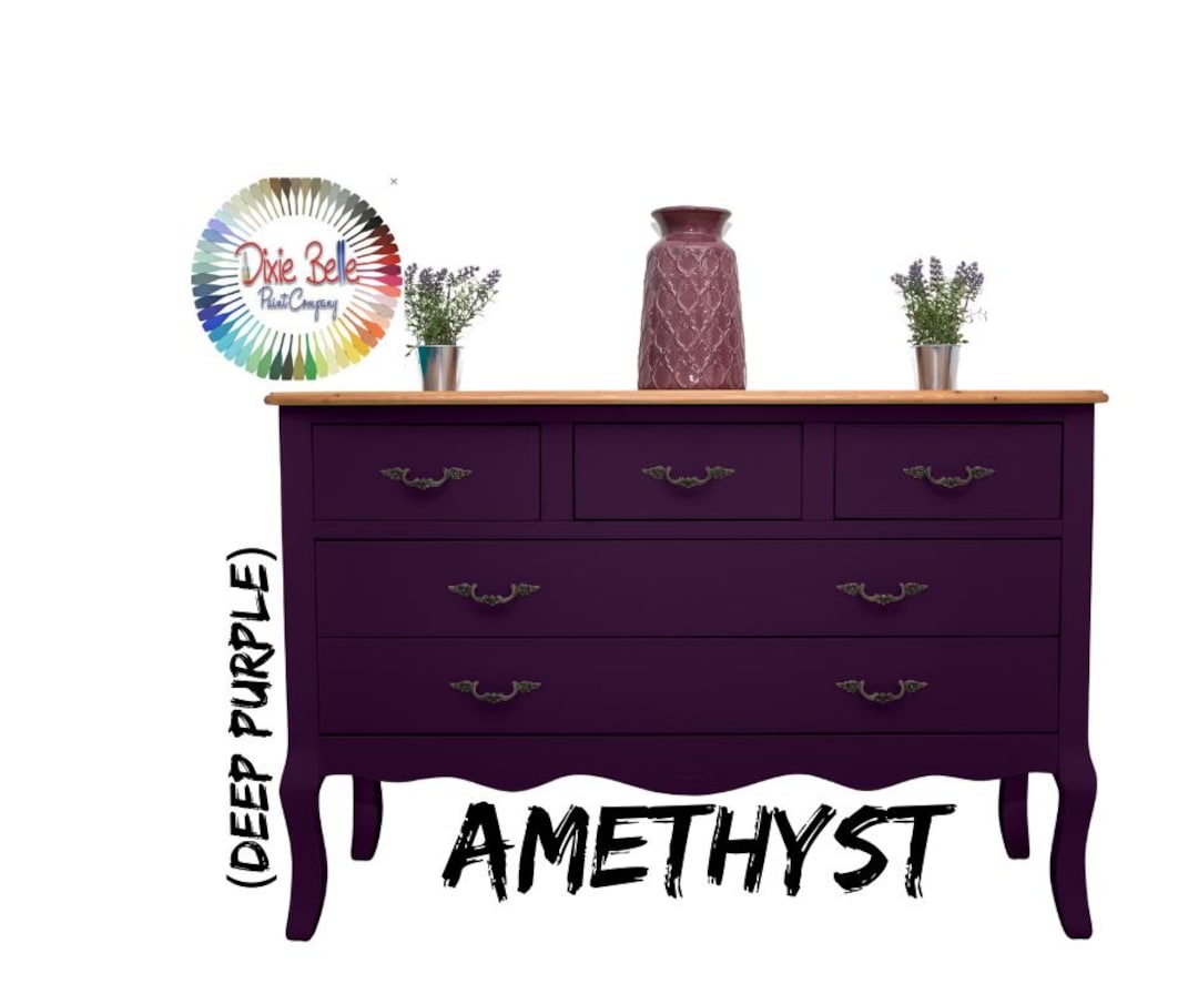 Dixie Belle - Purple Chalk Mineral Paint - AMETHYST - Deep Purple - Etsy