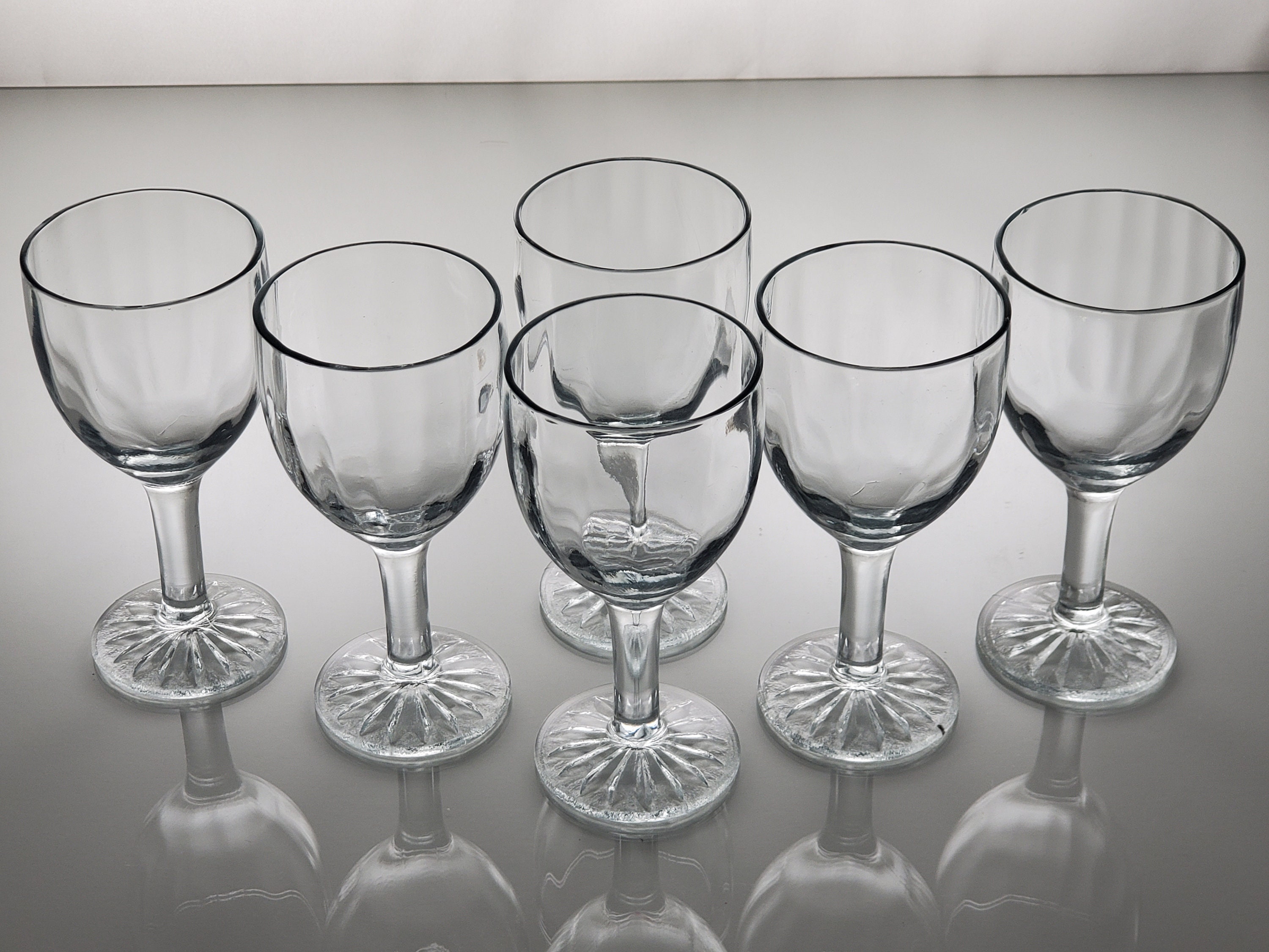 Set of 6/Vintage Crystal Shot/Cordial Glasses/3 Oz/Footed/Mid | Etsy