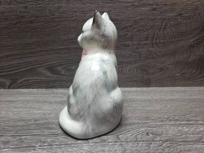Vintage Ceramic Hand Painted Cat Statue/custom Kitty Figure - Etsy