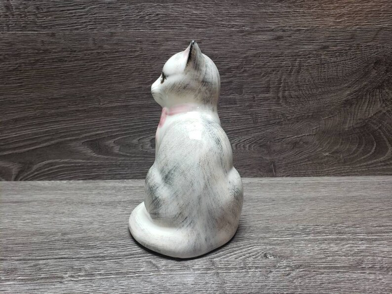 Vintage Ceramic Hand Painted Cat Statue/custom Kitty Figure - Etsy