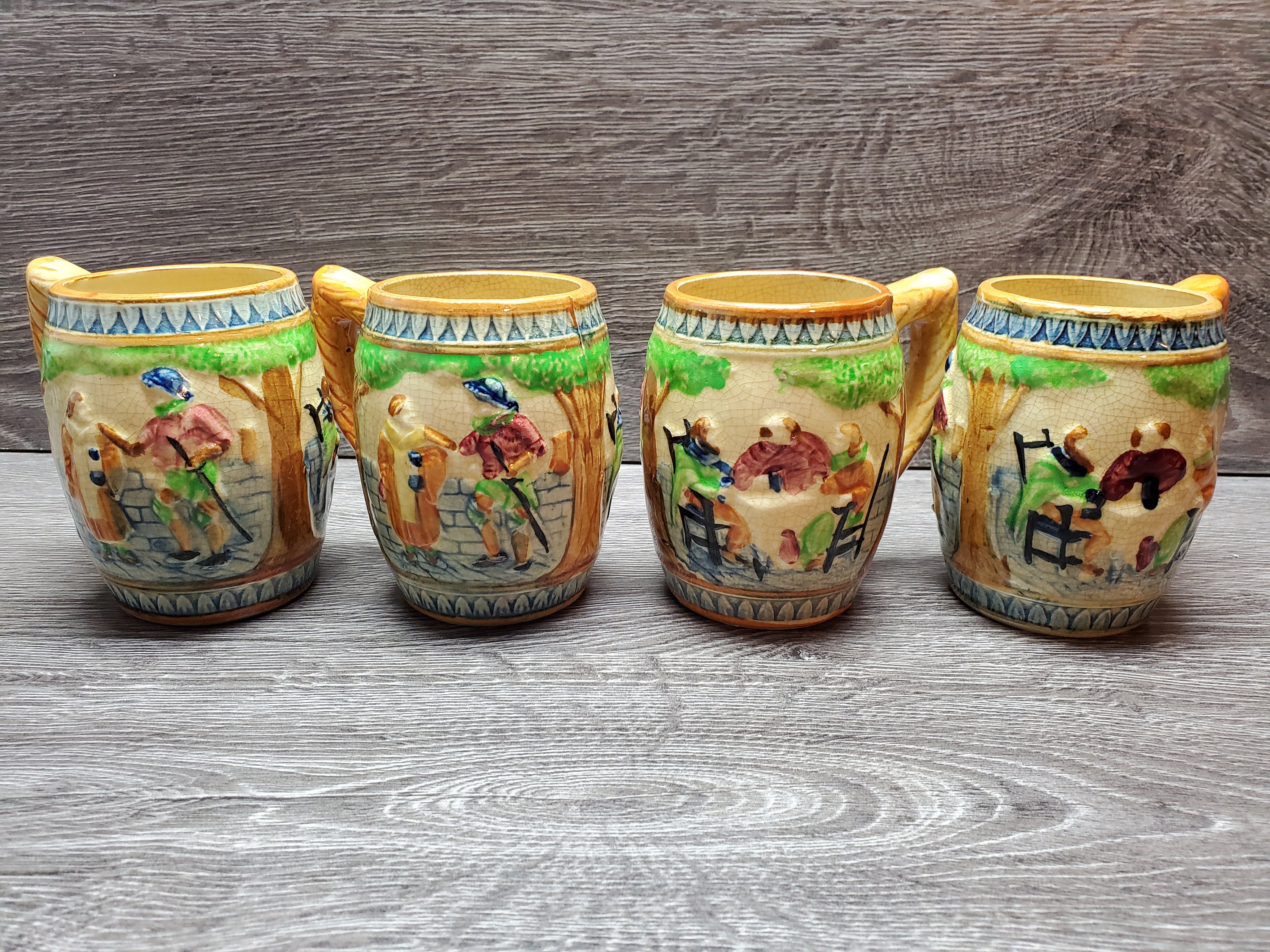 Set of 4 Vintage German Style Coffee | Etsy