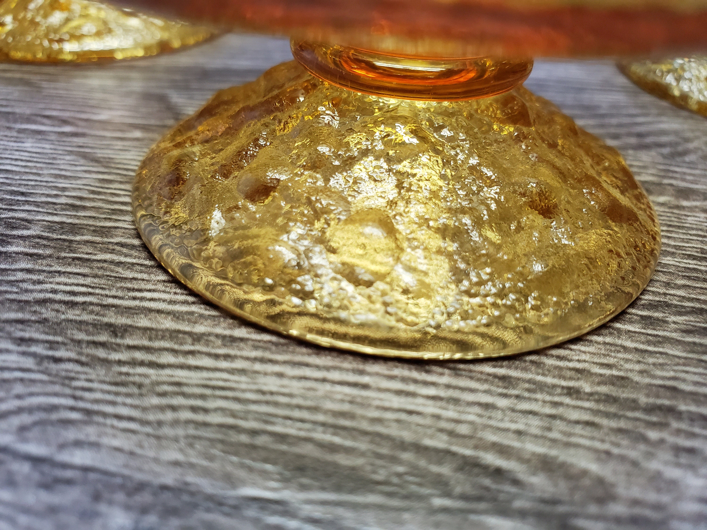 Vintage Set of 4/Anchor Hocking/Milano Amber Sherbert | Etsy