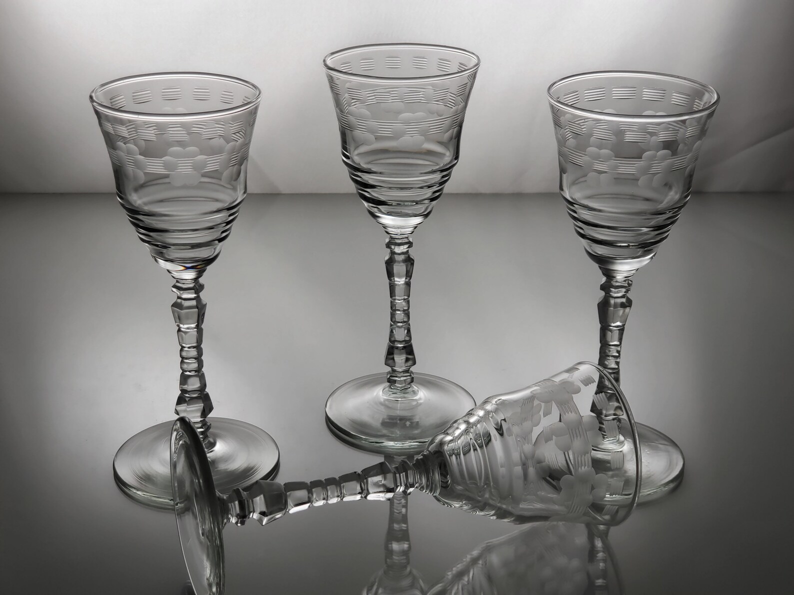 Set of 4/Mid Century Modern/Rock Sharpe Libbey 3005-10 Wine | Etsy