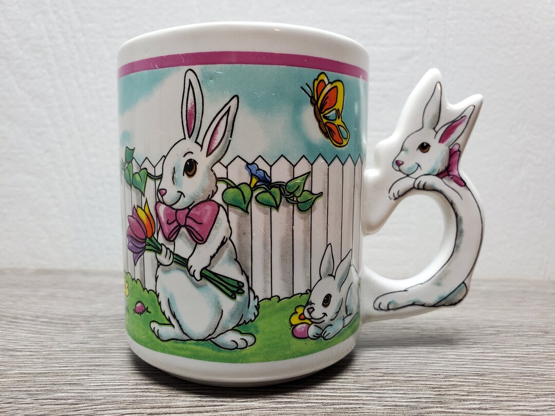 Vintage Easter Peter Rabbit Coffee Cup/mug/1980/tea Cup/easter Egg ...