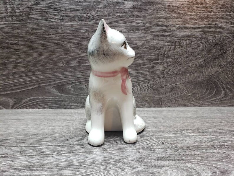 Vintage Ceramic Hand Painted Cat Statue/custom Kitty Figure - Etsy