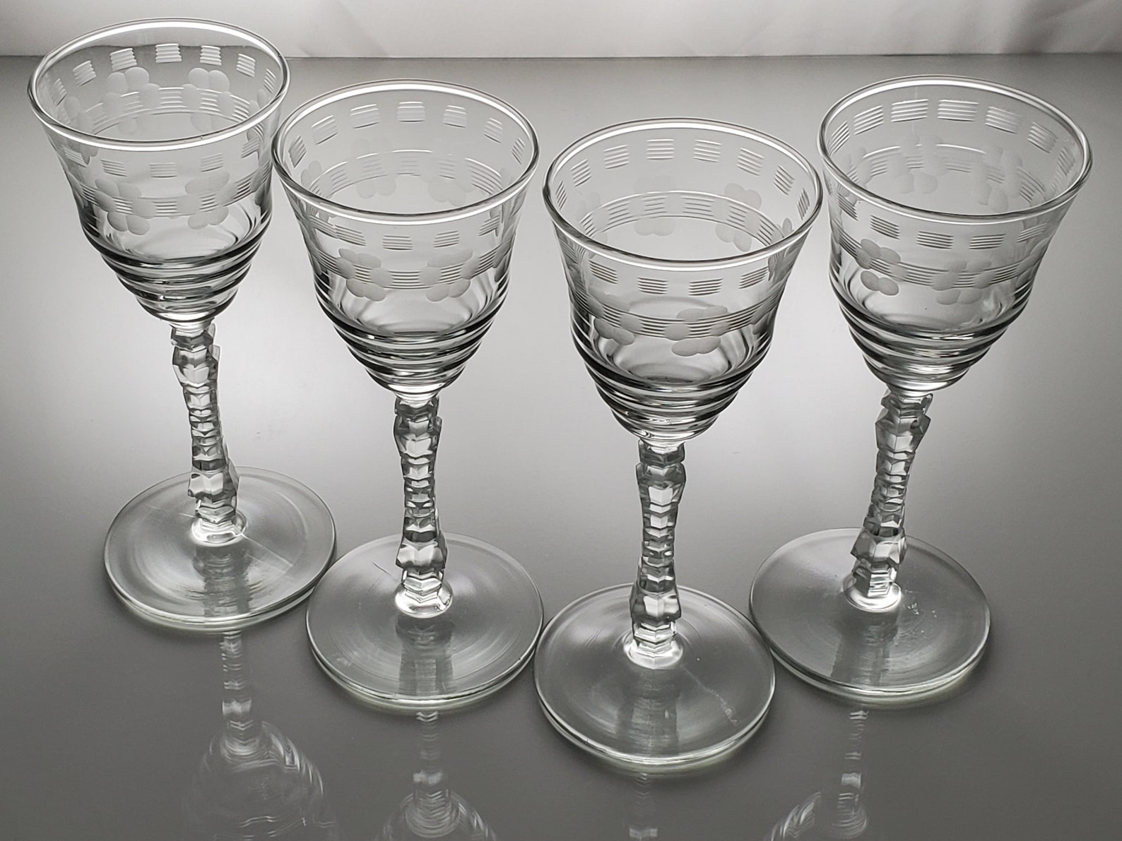 Set of 4/mid Century Modern/rock Sharpe Libbey 3005-10 Wine - Etsy
