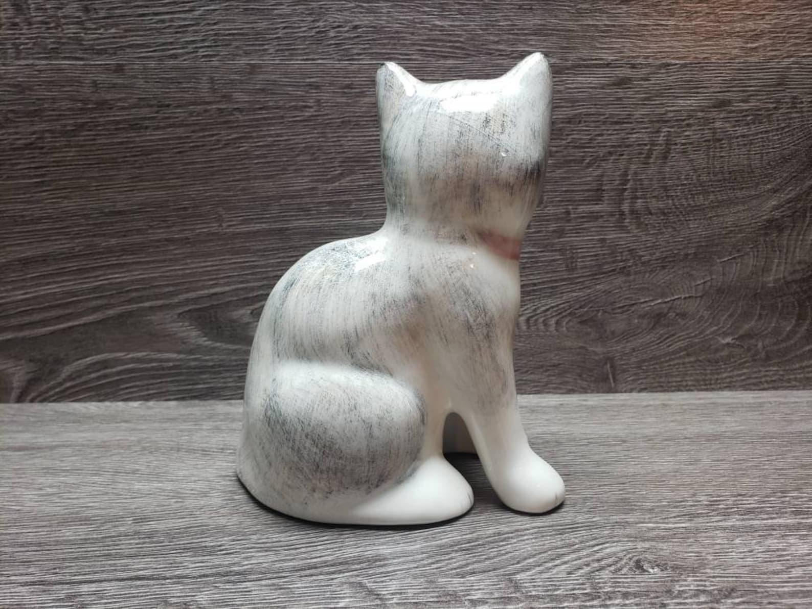 Vintage Ceramic Hand Painted Cat Statue/custom Kitty Figure - Etsy