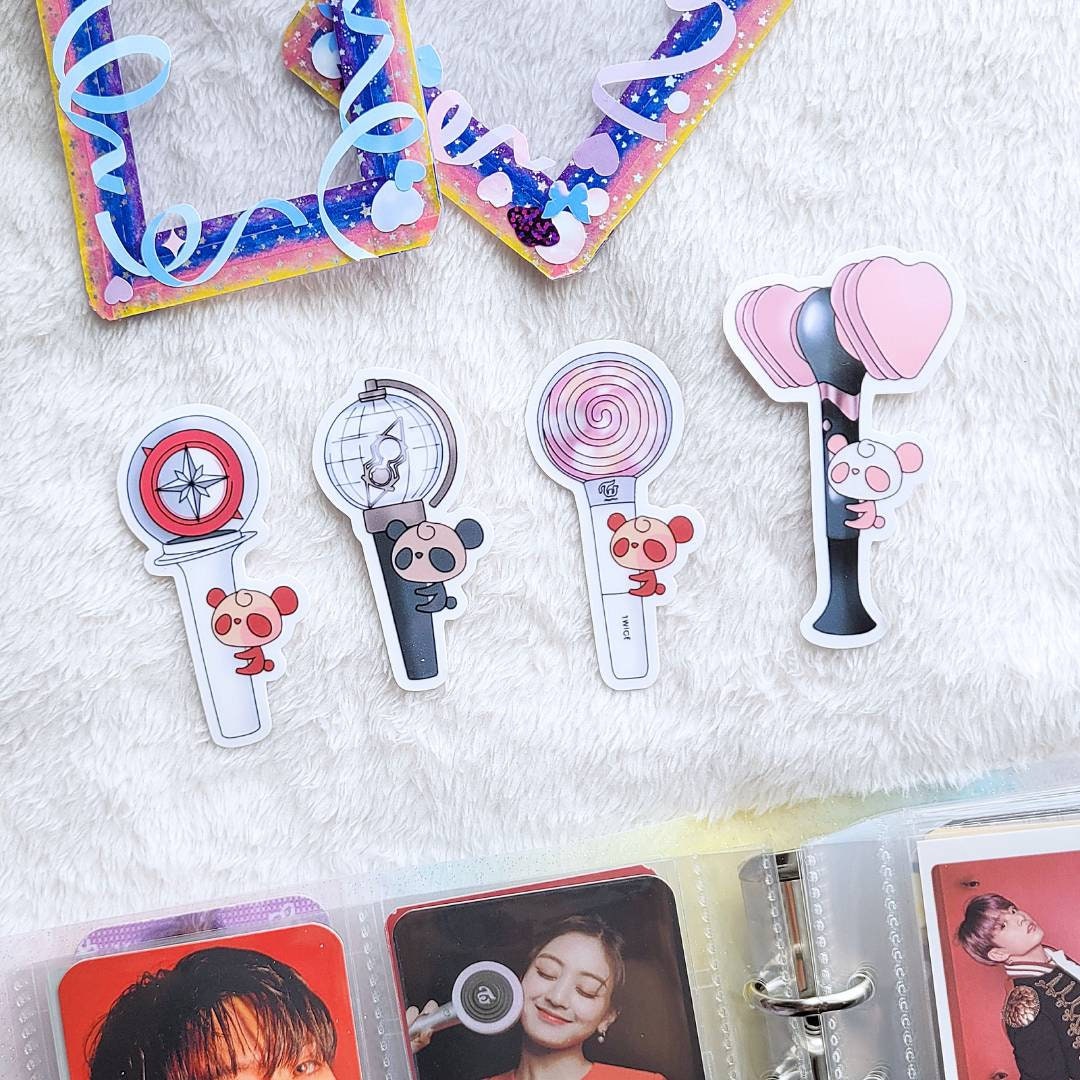 PANDA KPOP LIGHTSTICK Stickers Kawaii Cute Kpop Fanmade Lightsticks ...