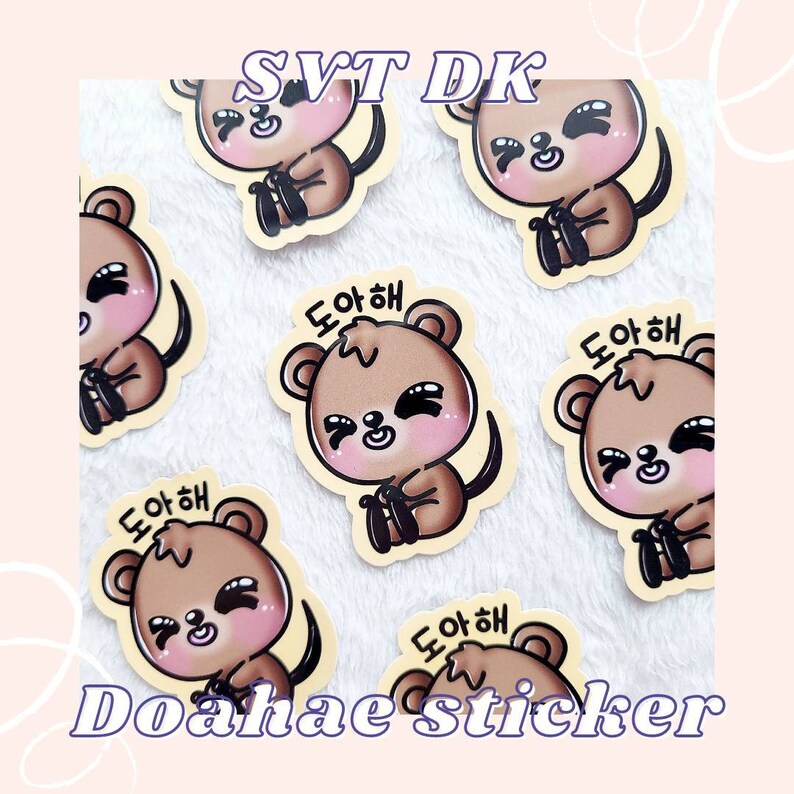 SEVENTEEN DK STICKER | Kawaii Svt Cute Kpop Fanmade Merch Stickers ...