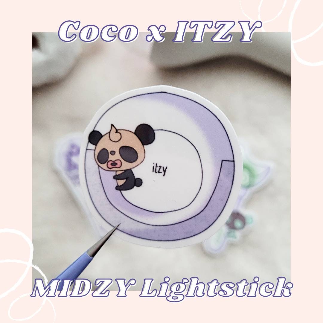 PANDA KPOP LIGHTSTICK Stickers Kawaii Cute K-pop Fanmade - Etsy