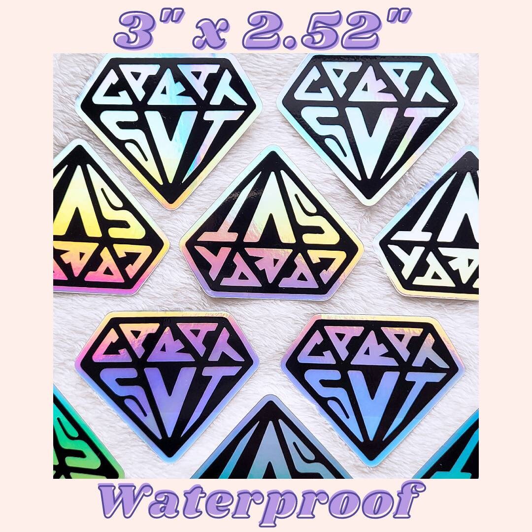 HOLOGRAPHIC SVT STICKERS Kawaii Cute Holo K-pop Kpop - Etsy