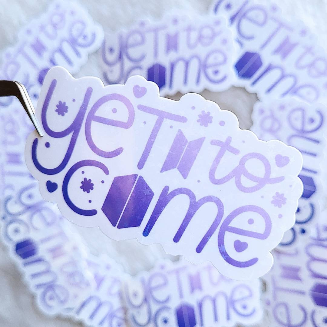 BTS YTC STICKER Kawaii Bangtan yet to Come Cute Kpop Fanmade Merch ...
