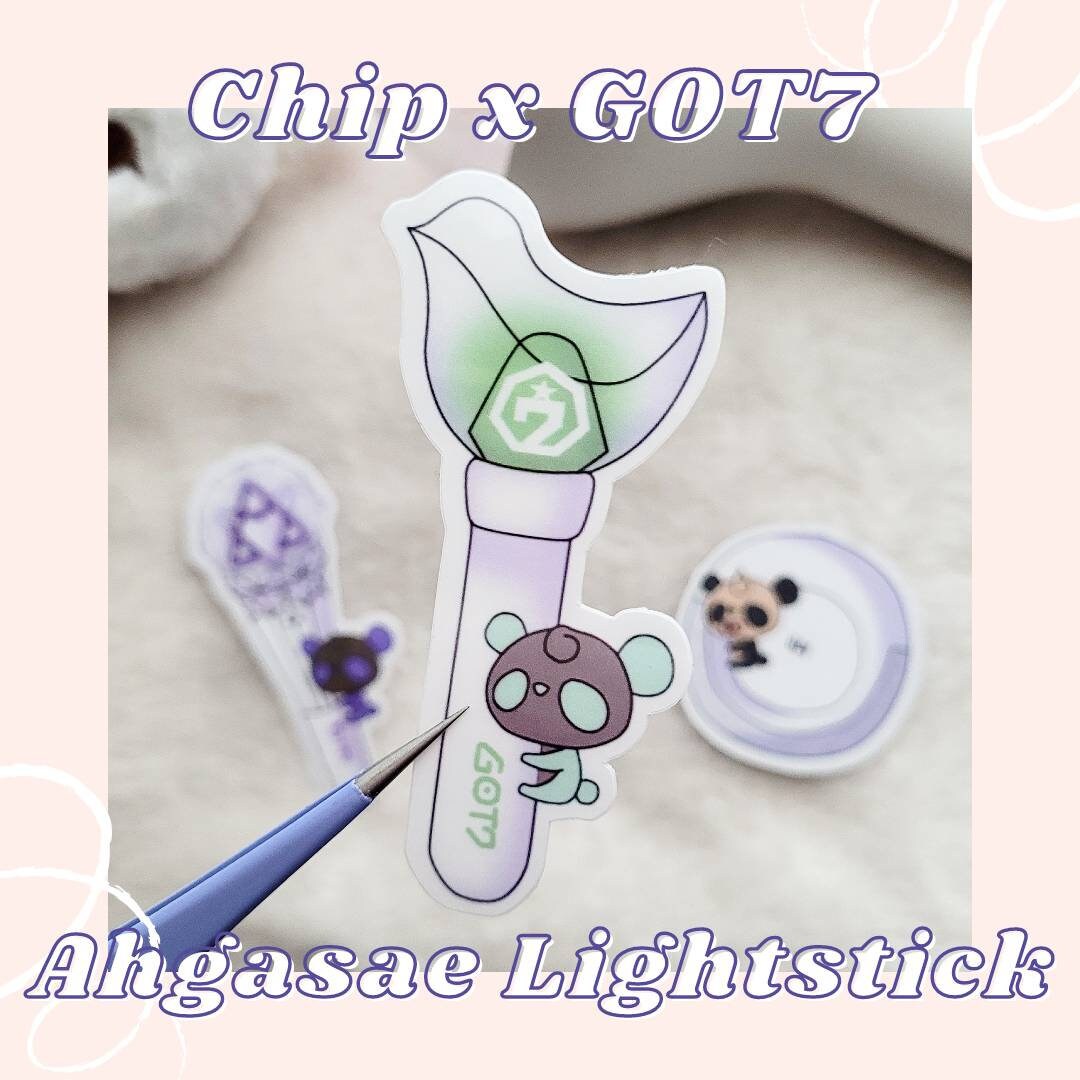 PANDA KPOP LIGHTSTICK Stickers Kawaii Cute K-pop Fanmade - Etsy
