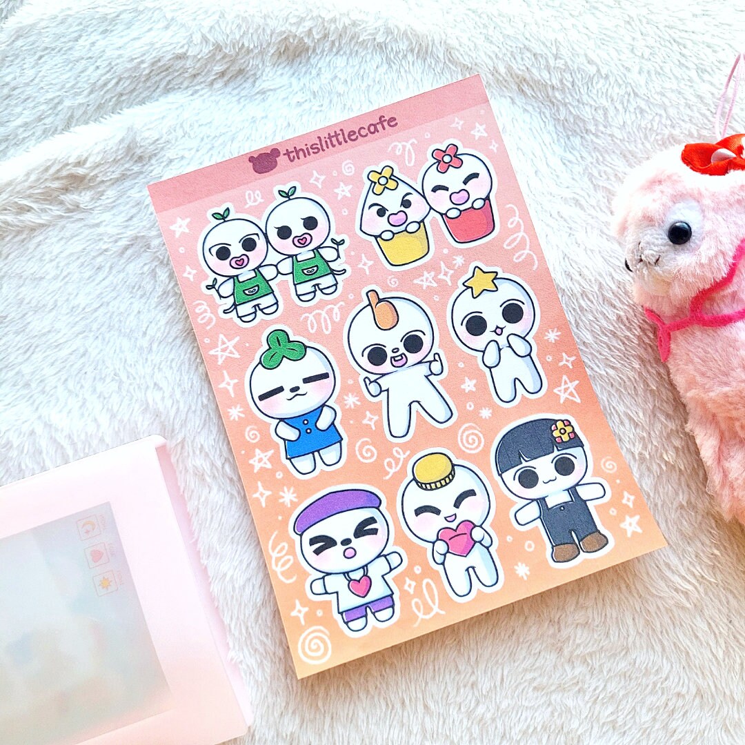 ATEEZ Chibi STICKER Sheet Atz Teez Mon Kpop K-pop Deco, Decor ...