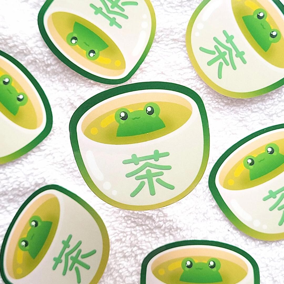 THE8 FROG Tea STICKER | Svt Seventeen Minghao Thepalee | Cute Kawaii K ...