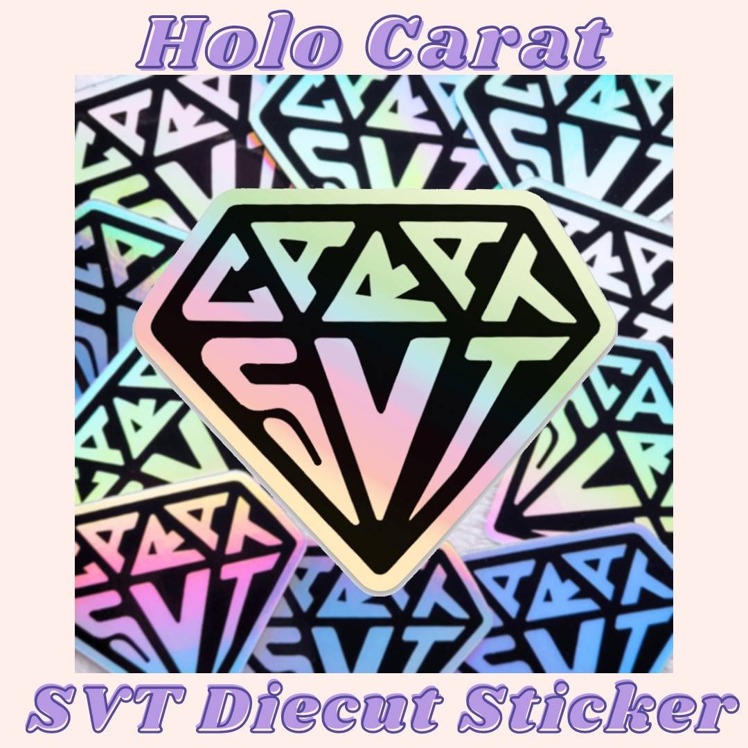 HOLOGRAPHIC SVT STICKERS Kawaii Cute Holo K-pop Kpop - Etsy
